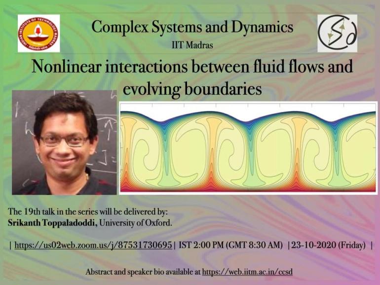 Nonlinear interactions between fluid flows and evolving boundaries | Indian Institute of ...